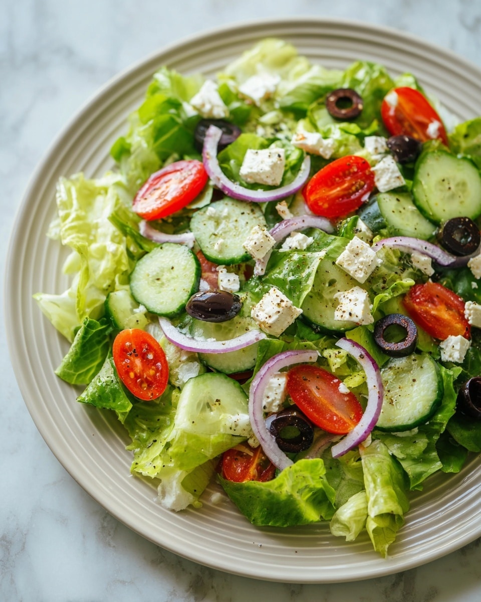 Dump Salad Recipe: Fresh Mediterranean Veggie Delight